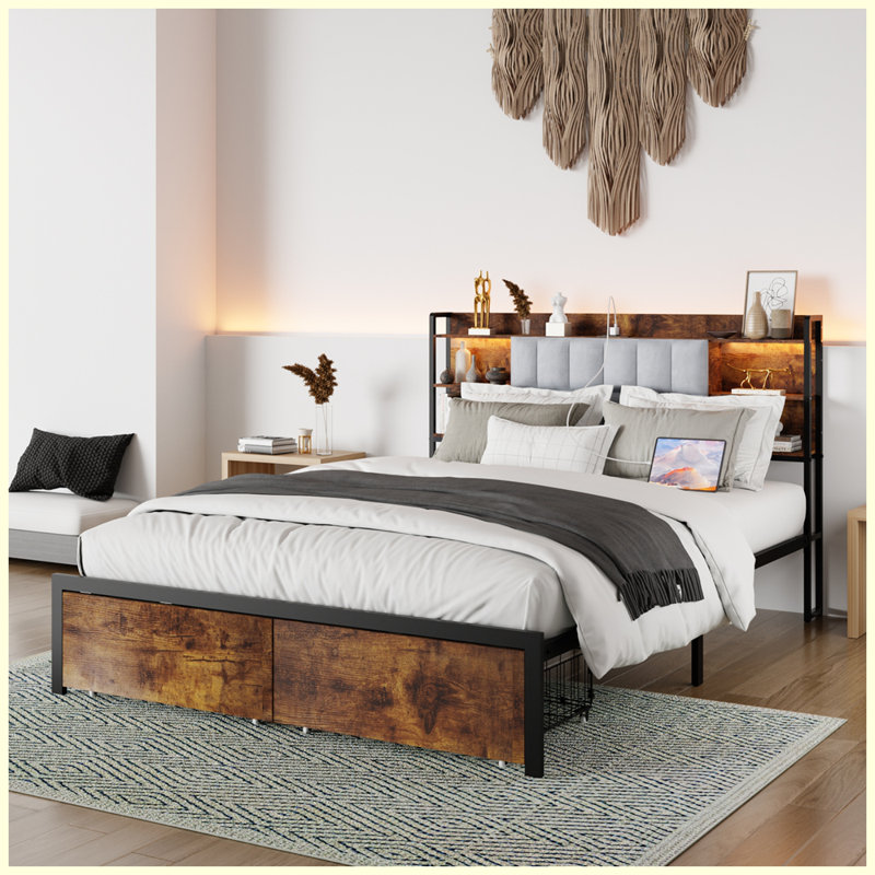 Wayfair modern bed frame store